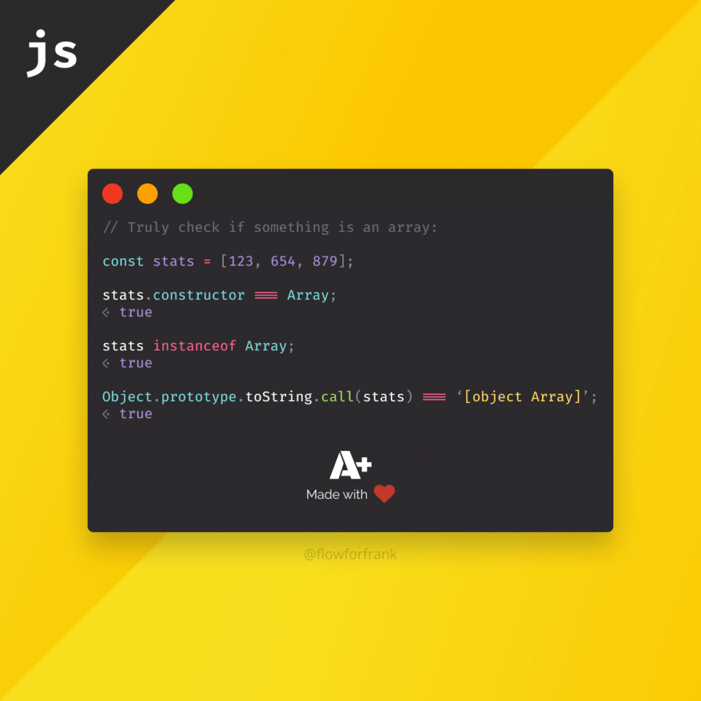 How To Check If Something Is An Array In JavaScript Webtips