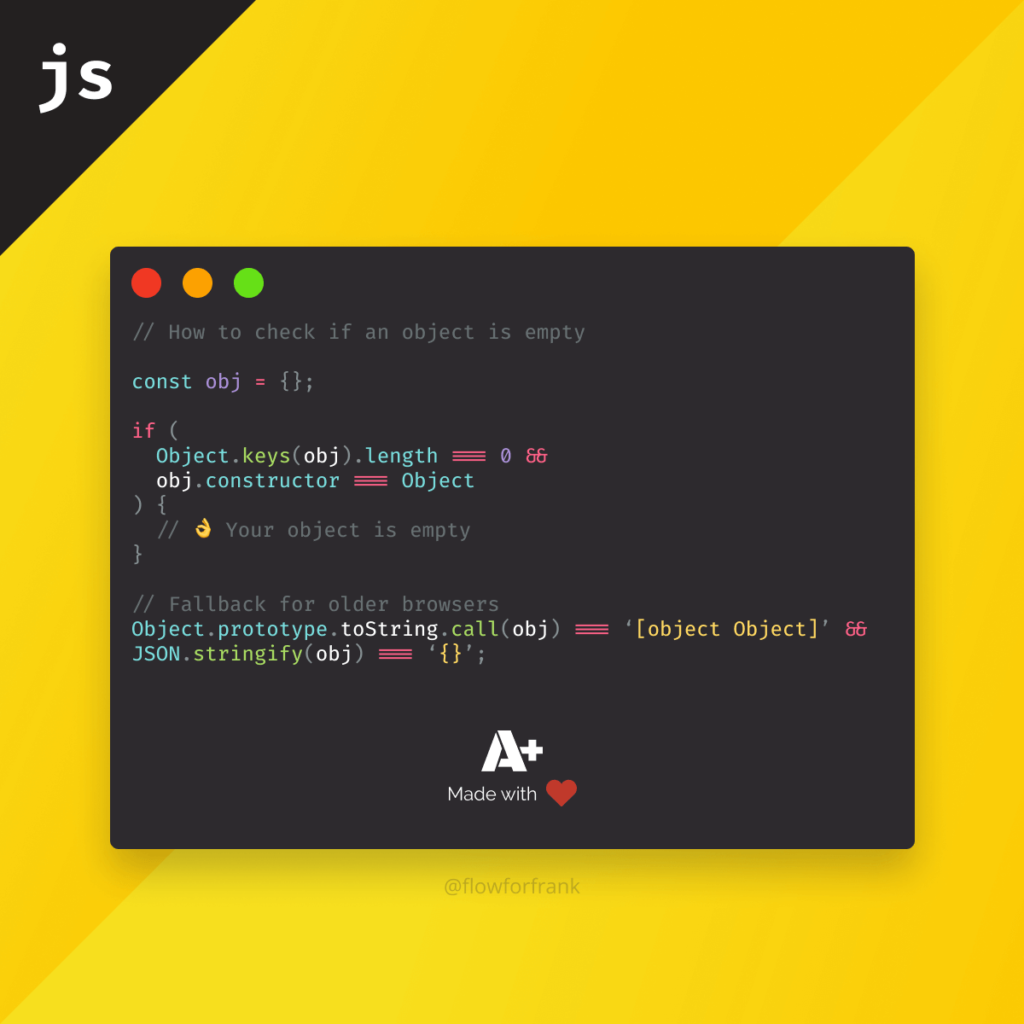 Simplest Way To Check For Empty Objects In JavaScript Webtips