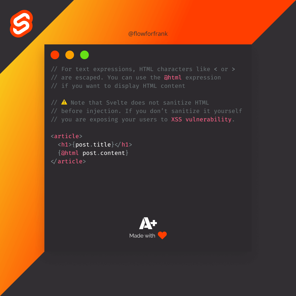 How To Display HTML Content In Svelte Webtips