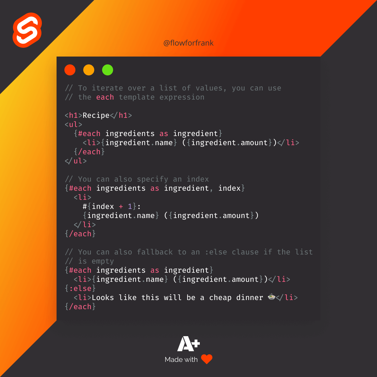 How To Use Loops In Svelte Webtips